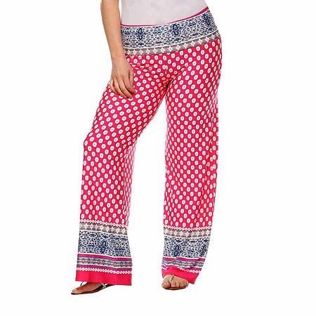 Click here for White Mark Womens High Rise Wide Leg Palazzo Pant-... prices