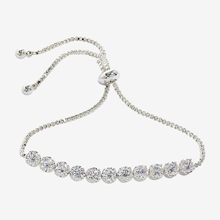 Click here for Sparkle Allure Womens Cubic Zirconia Bolo Bracelet... prices