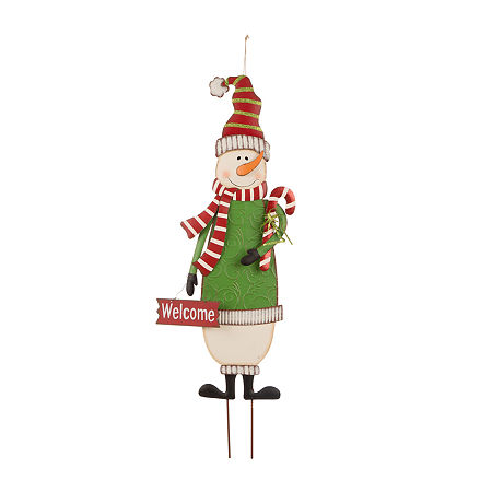 Click here for Glitzhome Snowman Christmas Yard Art  One Size  Gr... prices