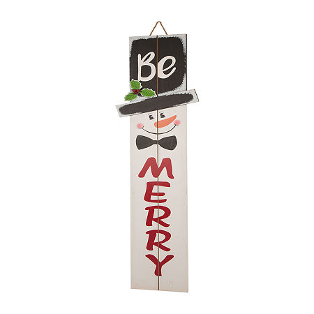 Click here for Glitzhome Christmas Porch Sign  One Size  White prices
