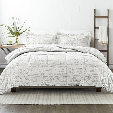 ienjoy Home Ultra Soft Distressed Field 2-Pc. Comforter Set  Twin - Light Gray