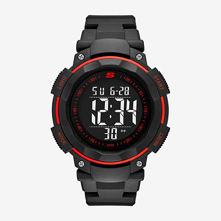 Click here for Skechers Ruhland Mens Chronograph Digital Black St... prices
