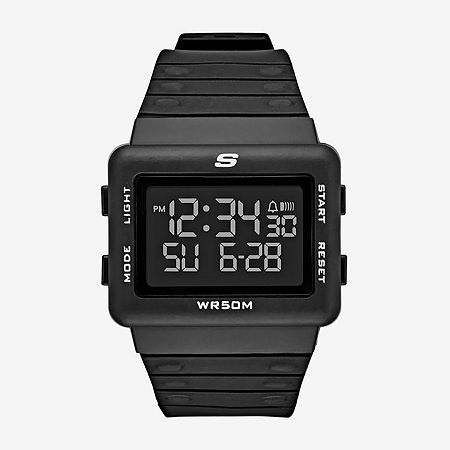 Click here for Skechers Larson Mens Chronograph Digital Black Str... prices