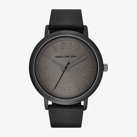 Skechers Mens Ardmore 46MM Quartz Analog Watch Black - Black