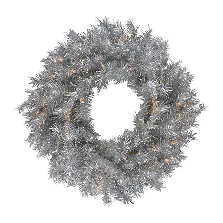 Click here for Northlight 24 Silver Tinsel Artificial Clear Light... prices