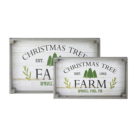 Click here for Northlight 21 Gray And White Farm Fresh Trees Wood... prices