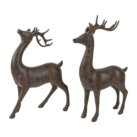 Click here for Northlight 14 Brown Deer Decorations 2-pc. Christm... prices