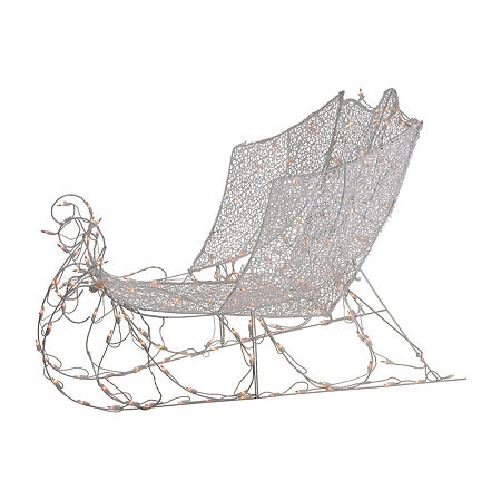 Click here for Northlight 48 White Pre-Lit Crystal 3d Sleigh Chri... prices