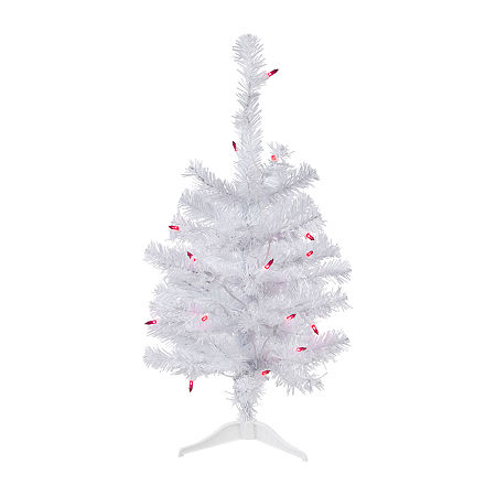 Click here for Northlight Woodbury White Slim Artificial Pink Lig... prices
