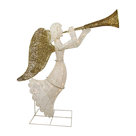 Click here for Northlight 48 Led Gold And Silver Trumpeting Angel... prices
