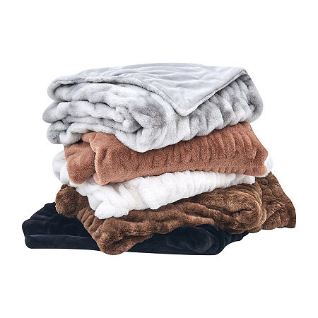 Click here for Linery Ruched Faux Fur Washable Reversible Midweig... prices