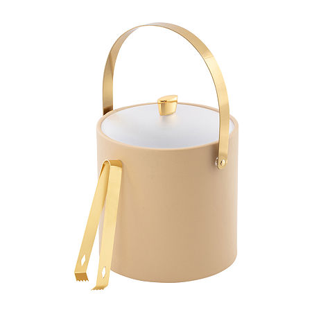 Click here for Kraftware Arc 3-pc. Ice Bucket + Tong Gold Trim Se... prices