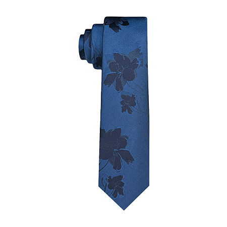 Click here for J. Ferrar Floral Tie  One Size  Blue prices