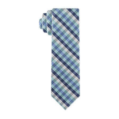 Click here for IZOD Checked Tie  One Size  Blue prices