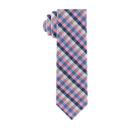 Click here for IZOD Checked Tie  One Size  Pink prices