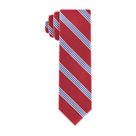Click here for IZOD Striped Tie  One Size  Red prices
