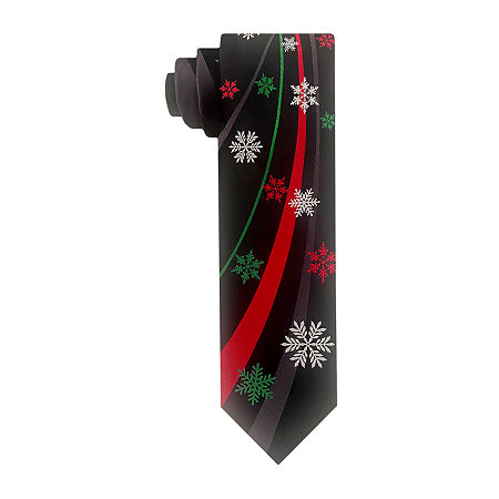 Click here for Hallmark Snowflake Holiday Tie  One Size  Black prices