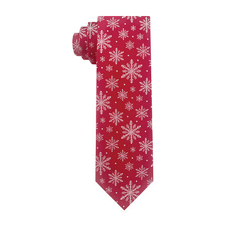 Click here for Hallmark Snowflake Holiday Tie  One Size  Red prices