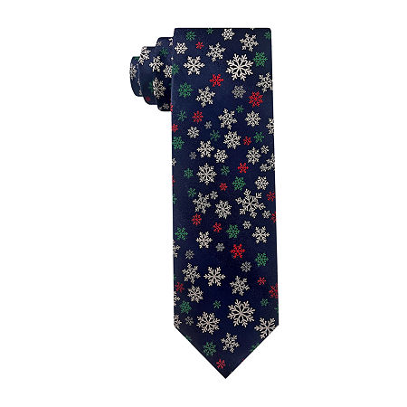 Click here for Hallmark Snowflake Holiday Tie  One Size  Blue prices