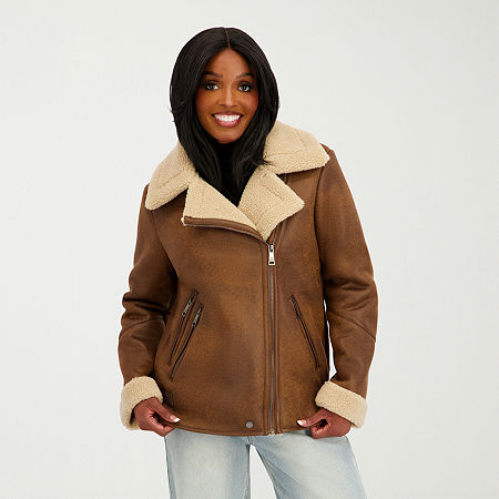 Click here for Jessica Simpson Womens Faux Shearling Midweight Ja... prices