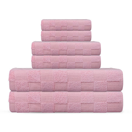 Click here for Depera Home Turkish Bath Towel Set  One Size  Pink prices