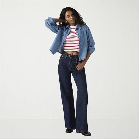 Click here for Levis Juniors Middy Loose Mid Rise Bootcut Jeans -... prices