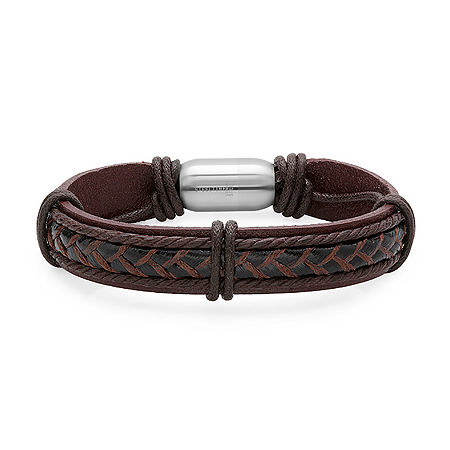 Click here for Mens Stainless Steel Strand Bracelet  One Size prices