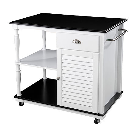 Click here for Sterrston Wood-Top Rolling Kitchen Island  One Siz... prices