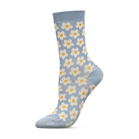 Click here for MeMoi Vintage Daisy Womens 1 Pair Crew Socks  9-11... prices
