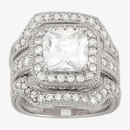 Click here for Diamonart Womens 4 CT. Cubic Zirconia Sterling Sil... prices