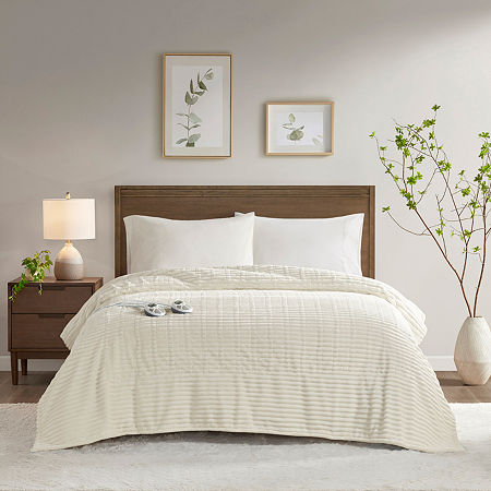 Click here for Serta Corded Plush Heated Blanket  King - Ivory prices