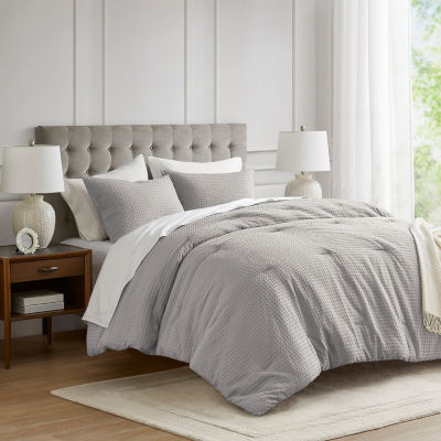 510 Design Mina Waffle Weave Textured Midweight Comforter Set - JCPenney