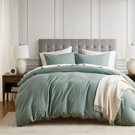Click here for 510 Design Mina Waffle Weave Textured Duvet Cover... prices