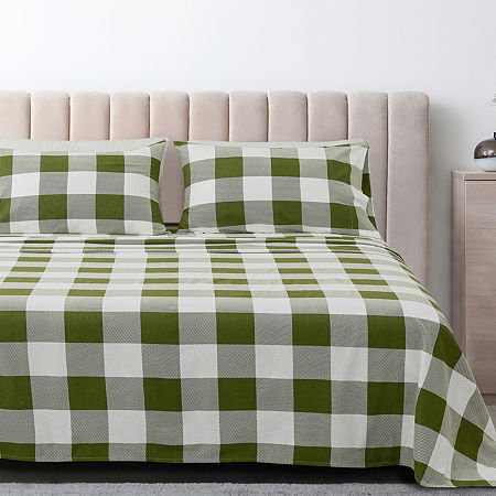 Click here for Linery Cotton Printed Flannel Sheet Set  One Size... prices