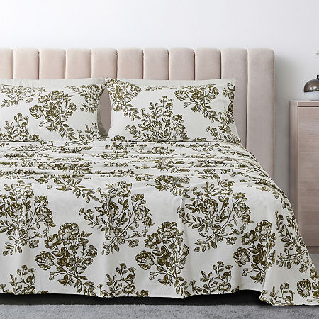 Click here for Linery Cotton Printed Flannel Sheet Set  One Size... prices