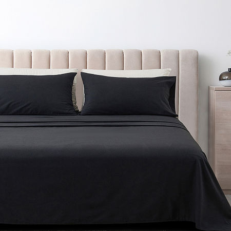 Click here for Linery Cotton Solid Flannel Sheet Set  One Size  B... prices