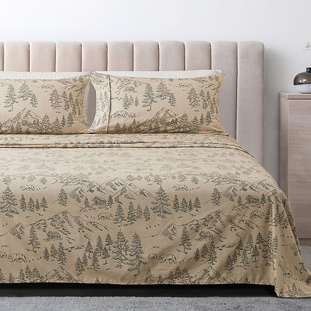 Click here for Linery Rustic Lodge Microfiber Sheet Set  One Size... prices