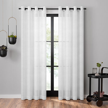 Click here for Umbra Dagen Grommet Top Sheer Single Curtain Panel... prices