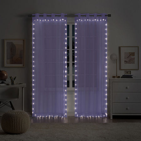 Click here for Eclipse Starlight Grommet Top Sheer Single Curtain... prices