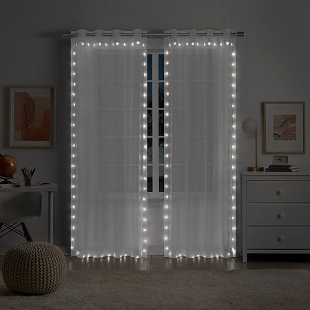 Click here for Eclipse Starlight Grommet Top Sheer Single Curtain... prices