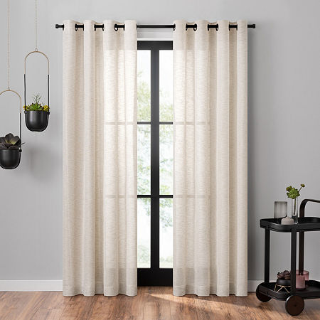 Click here for Umbra Dagen Grommet Top Sheer Single Curtain Panel... prices