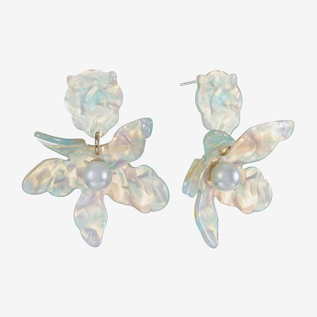 Click here for Bijoux Bar Womens Simulated Pearl Flower Hypoaller... prices