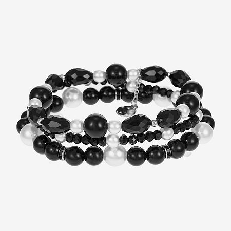 Click here for Mixit Silver Tone Womens 3-pc. Bracelet Set  One S... prices