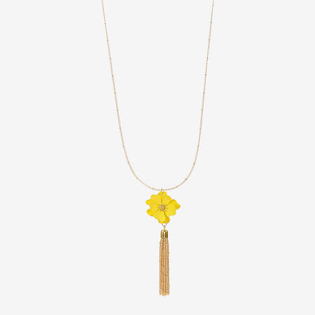 Click here for Liz Claiborne Tassel Womens Flower 32 Inch Pendant... prices