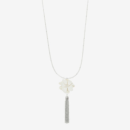 Click here for Liz Claiborne Tassel Womens Flower 32 Inch Pendant... prices