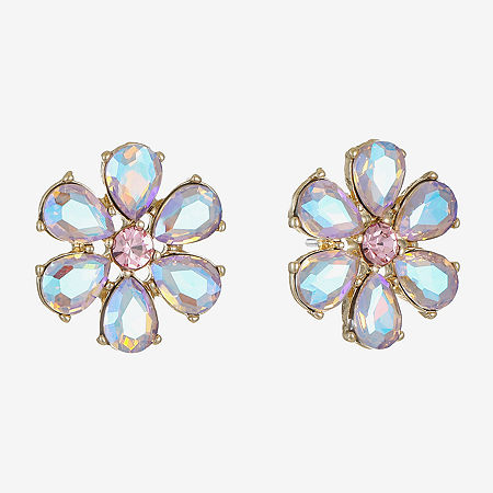 Click here for Monet Jewelry Glass 22mm Flower Stud Earrings  One... prices