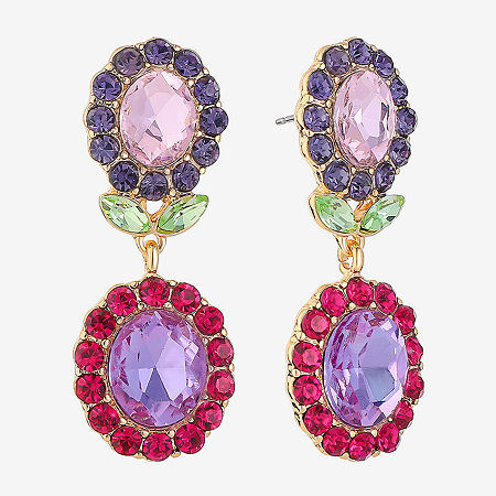 Click here for Monet Jewelry Gold Tone Womens Multi Color Glass F... prices
