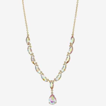 Click here for Monet Jewelry Gold Tone Womens Glass 17 Inch Y Nec... prices
