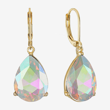 Click here for Monet Jewelry Gold Tone Womens Glass Drop Earrings... prices