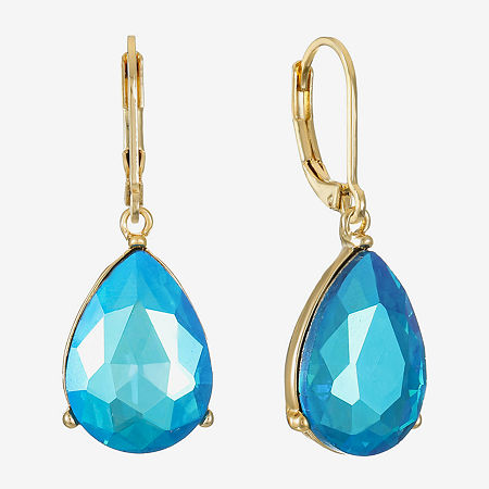Click here for Monet Jewelry Gold Tone Womens Glass Drop Earrings... prices